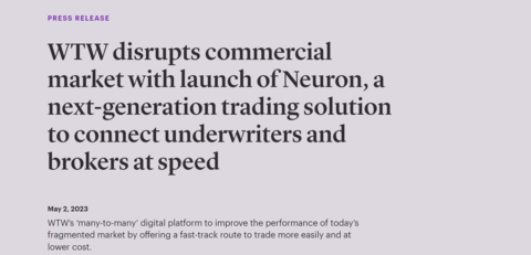 Introducing Neuron – WTW’s ‘many-to-many’ Digital Trading Platform ...